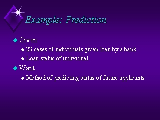 Example: Prediction